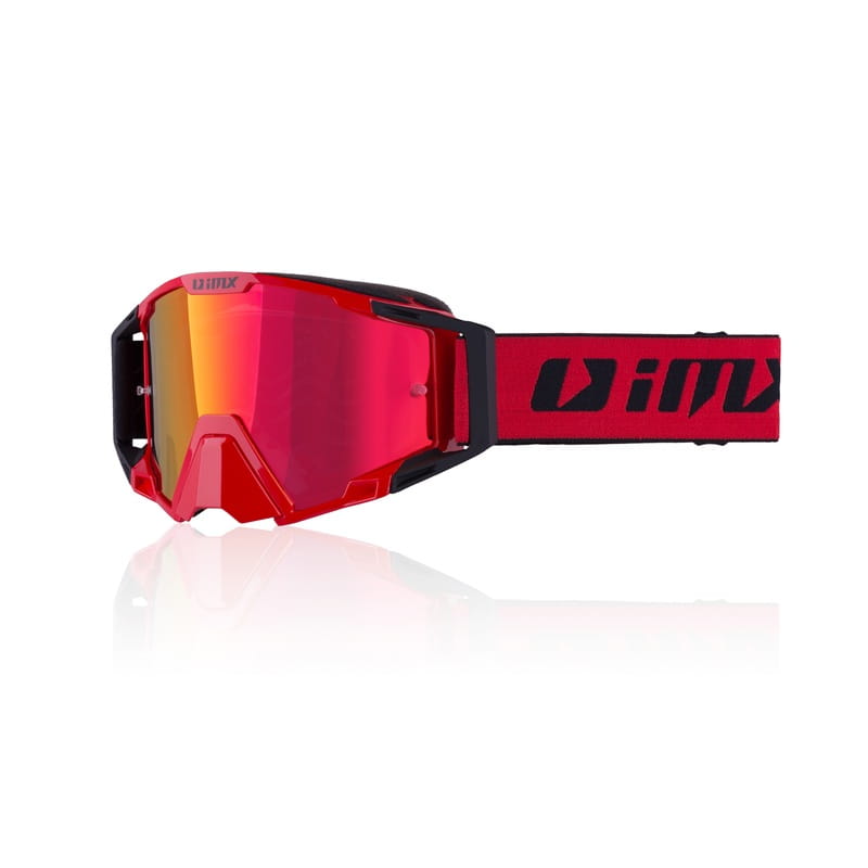 GOGLE IMX SAND RED/BLACK MATT - SZYBA RED IRIDIUM + CLEAR (2 SZYBY W ...